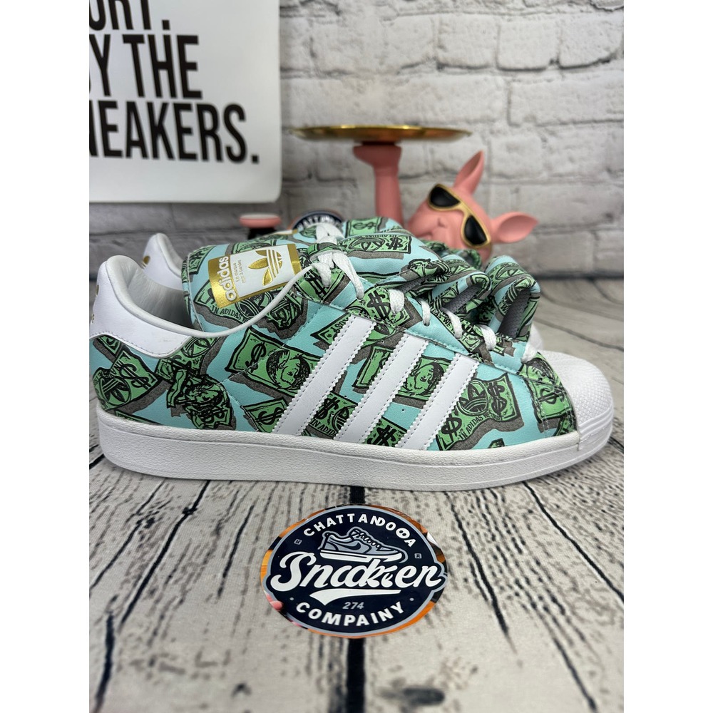 Adidas X Jeremy Scott Money Superstar Mens 9.5 Green … - Gem